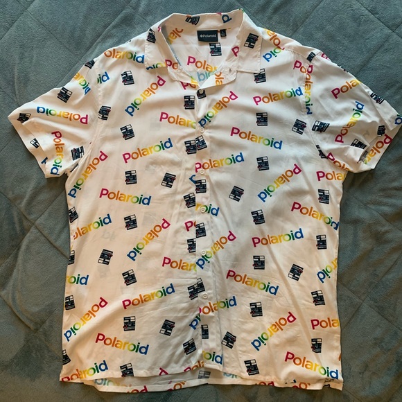 Polaroid | Shirts | Polaroid Short Sleeve Button Down Shirt | Poshmark